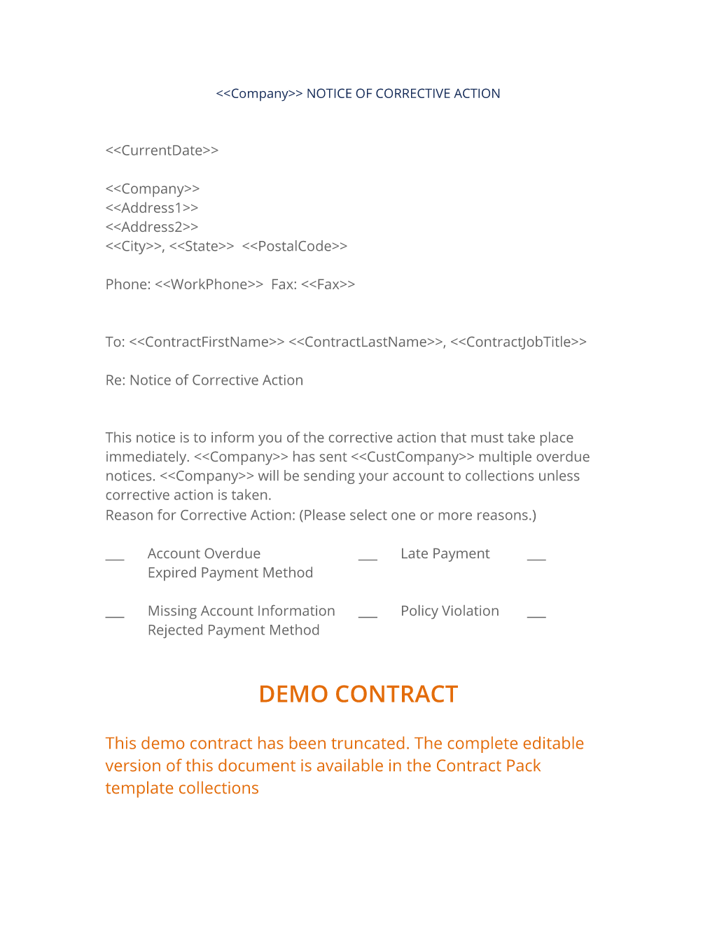 Customer Notice Of Corrective Action 3 Easy Steps
