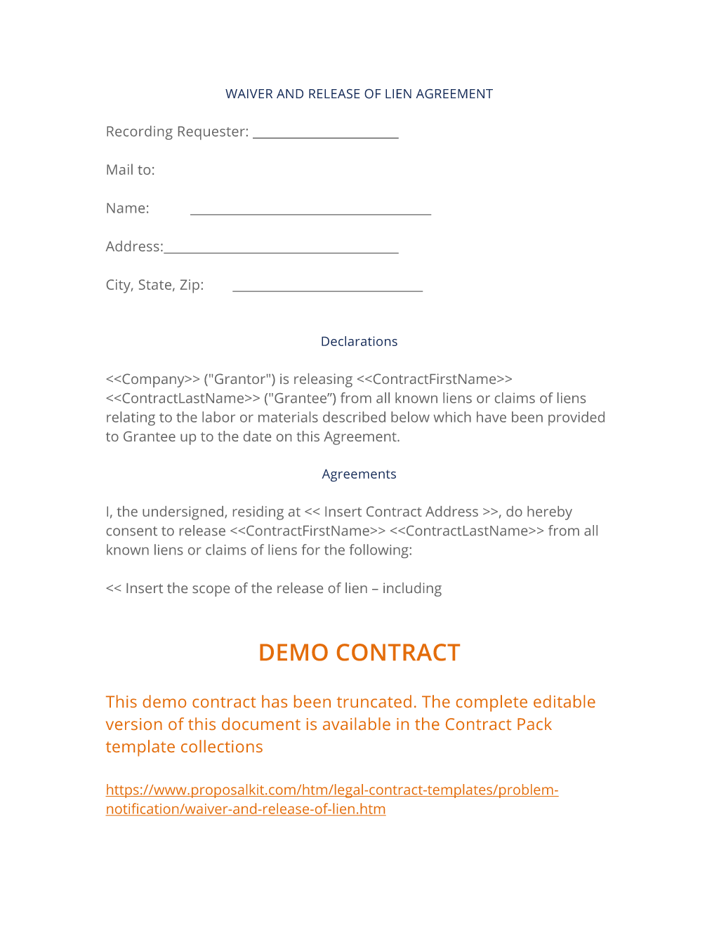 Waiver And Release Of Lien 3 Easy Steps