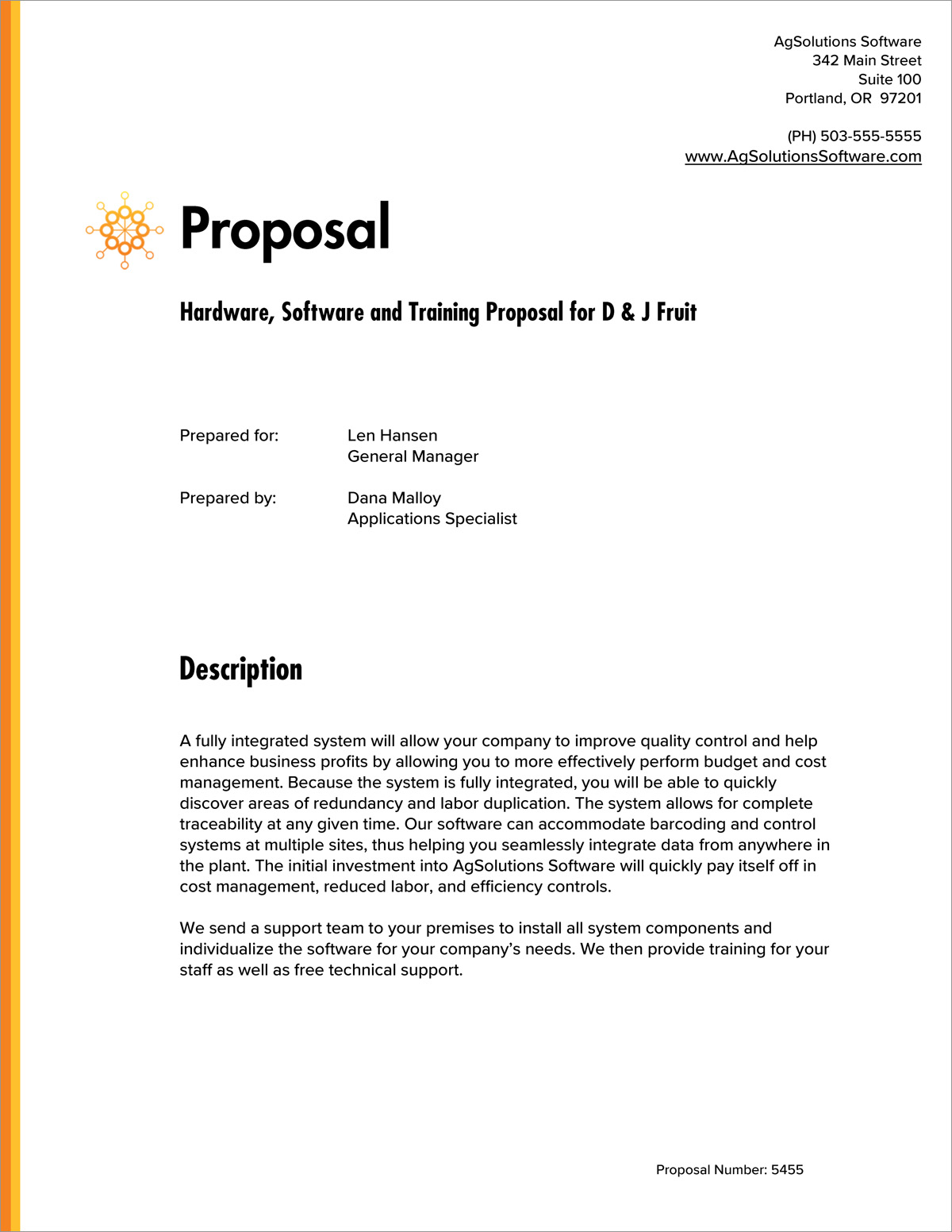 Technology Proposal Template