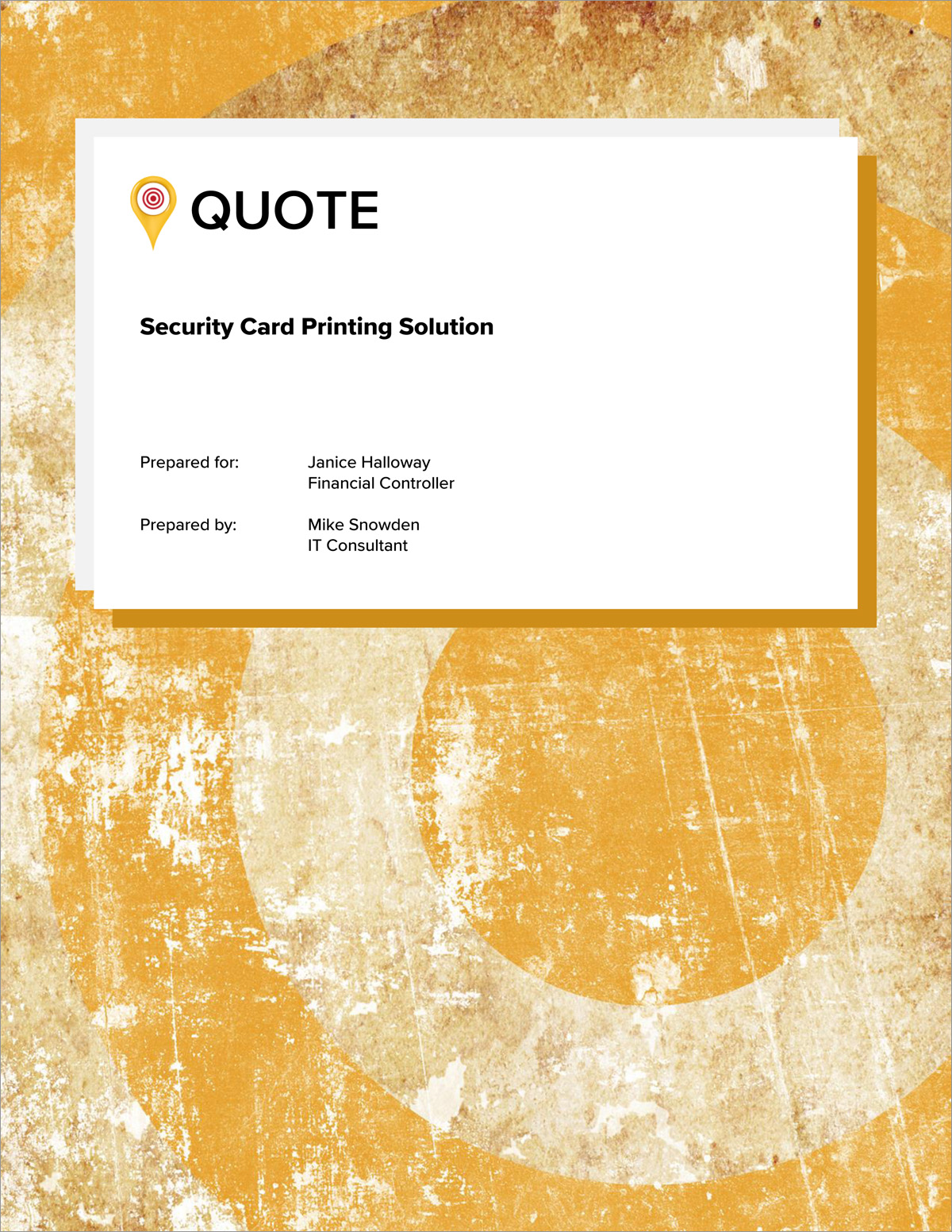 Employee Security Card Sample Proposal - 5 Steps