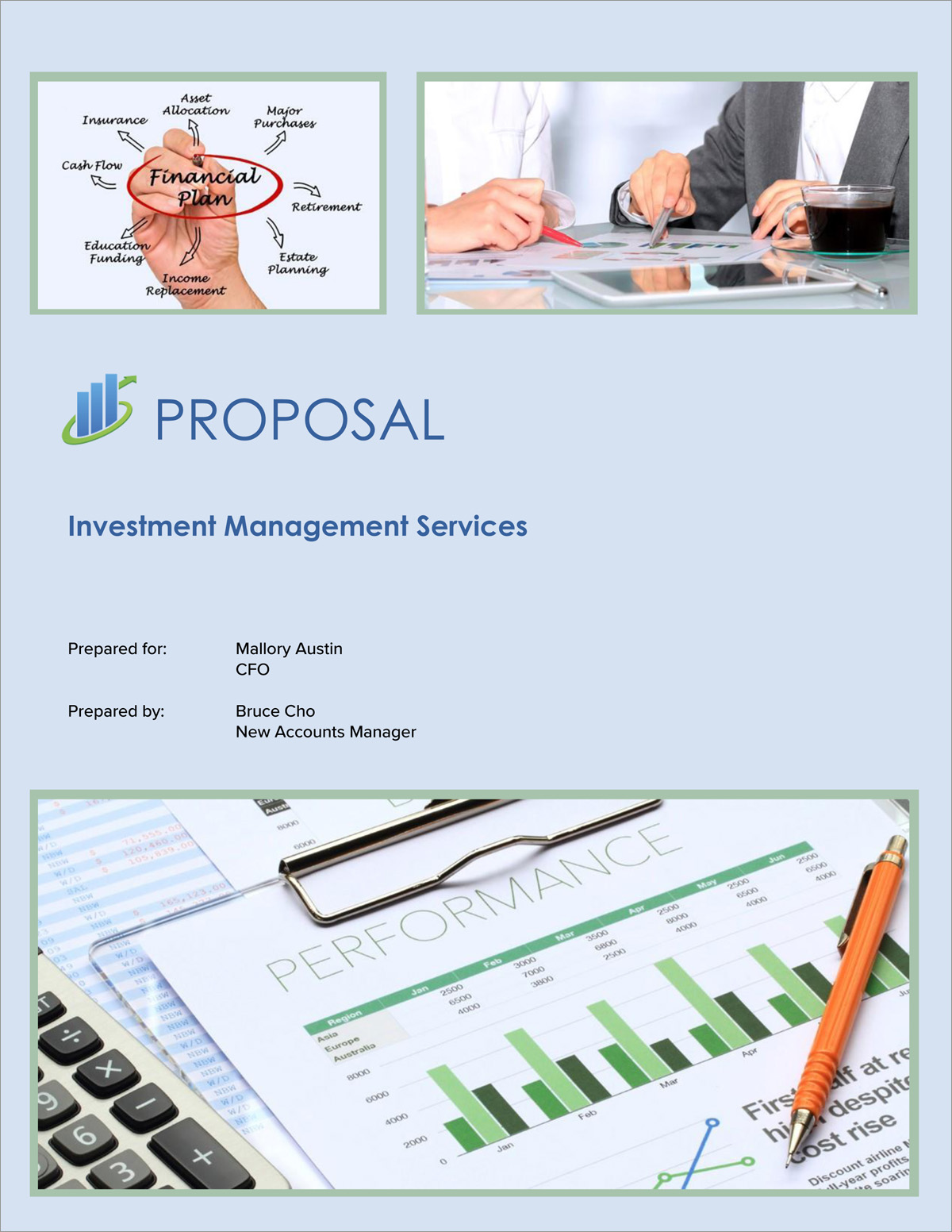 Investment and Brokerage Services Sample Proposal - 5 Steps