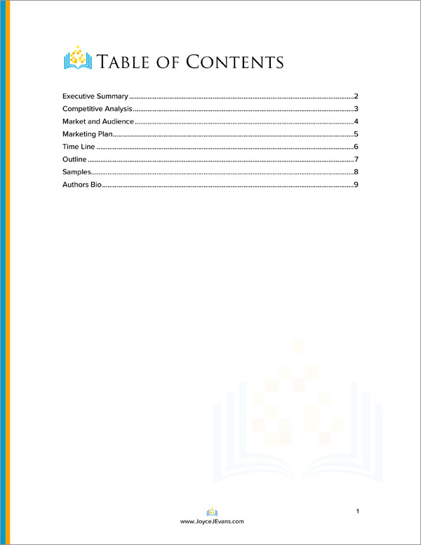 Book Publishing Sample Proposal - Downloadable Template