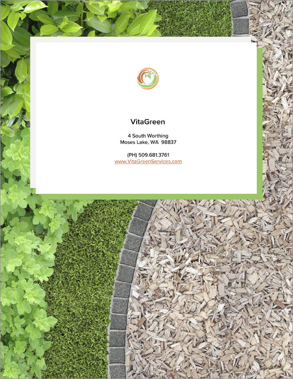 Lawn Care and Landscaping Services Proposal - Downloadable Template